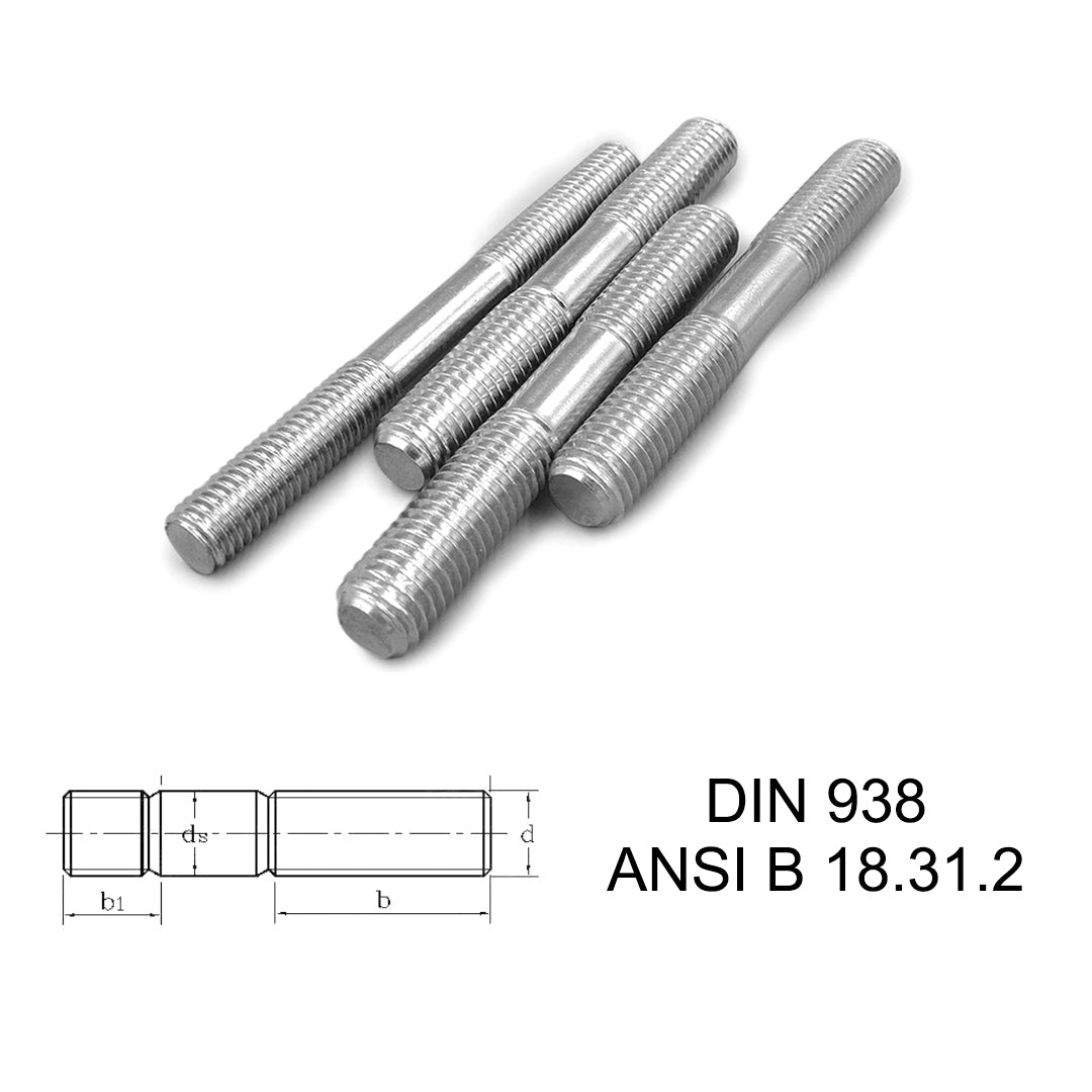 Titanium DIN 938 Bolt – TiWorker Metal Technology